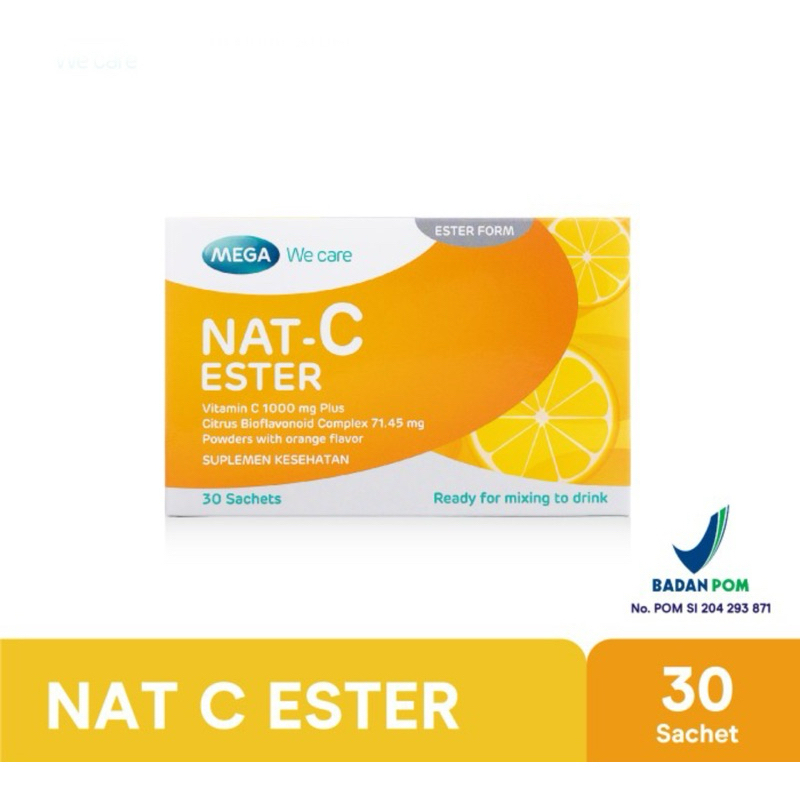Jual Mega We Care Nat - C Ester 30 Sachet | Shopee Indonesia