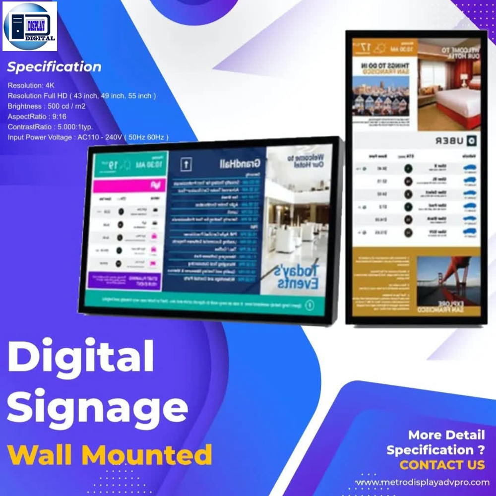 Jual Digital signage wall mounted android touch screen 55 inch | Shopee ...