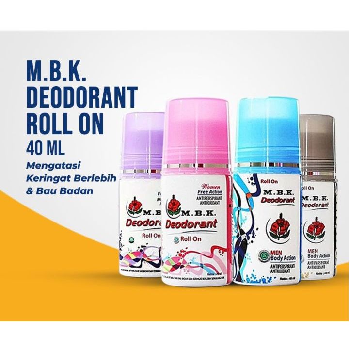 Jual MBK Deodorant Roll On 40ML All Varian | Shopee Indonesia