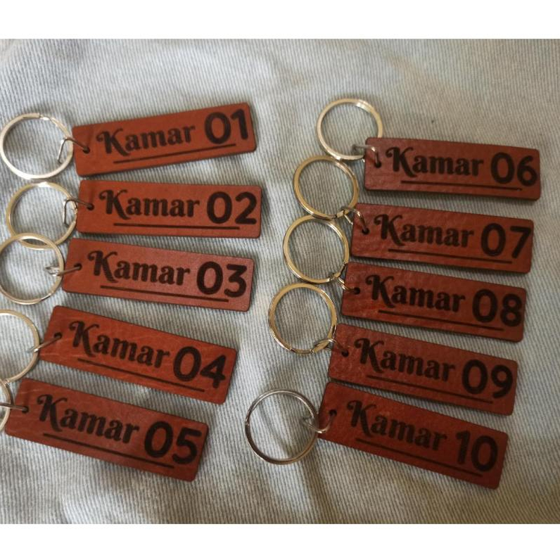 Jual Gantungan Kunci Keychain Gratis Custom Nama Nomor HP Kamar ...