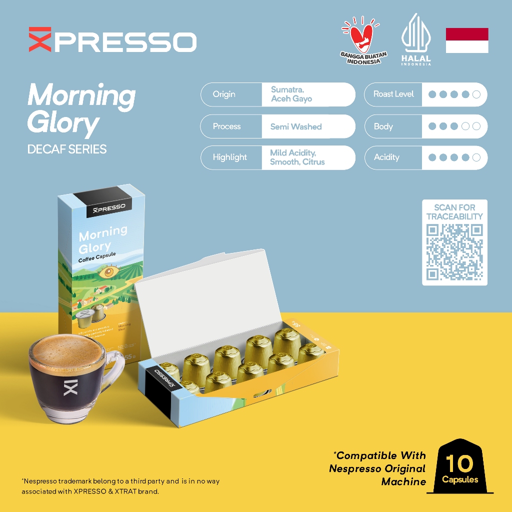 Jual XPRESSO Kopi Kapsul - Morning Glory - Nespresso Coffee Capsules ...