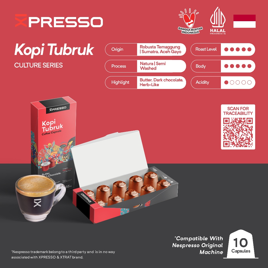 Jual XPRESSO Kopi Kapsul - Kopi Tubruk - Nespresso Coffee Capsules ...