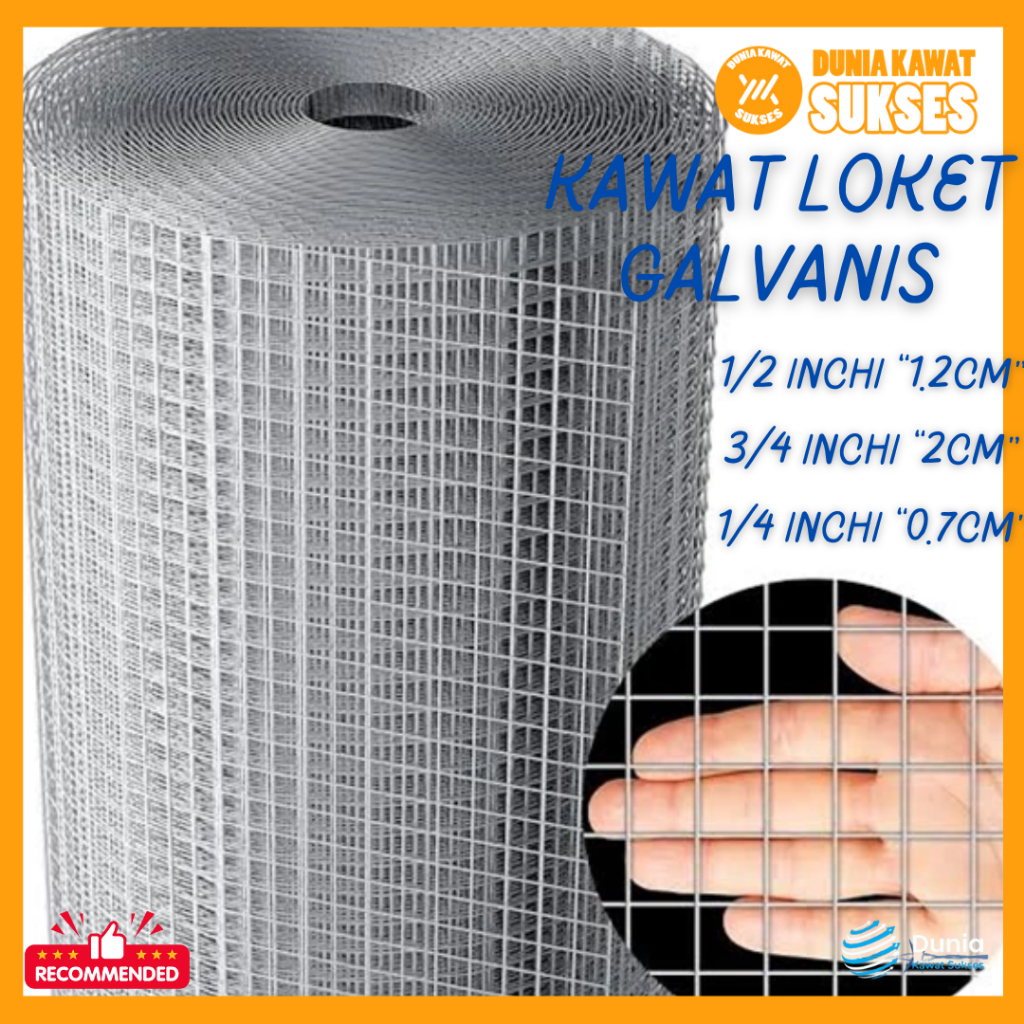 Jual Kawat Loket Galvanis I Cocok buat kandang Aviary, dan Hewan Ternak ...