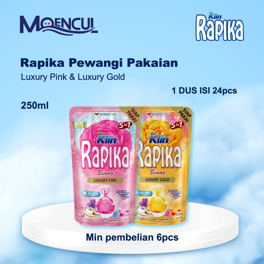 Jual Rapika Luxury Pink 250ml | Luxury Gold 250ml | Pelicin Pakaian ...