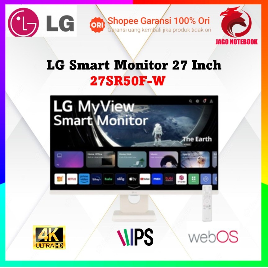 Jual LG Smart Monitor 27 Inch 27SR50F-W 27 Inch FHD IPS Speaker HDMI ...