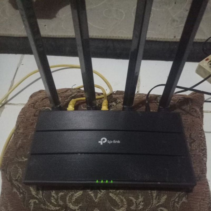 Jual Router TP-LINK ARCHER A6(US) Port biru Lengkap adaptor, garansi ...