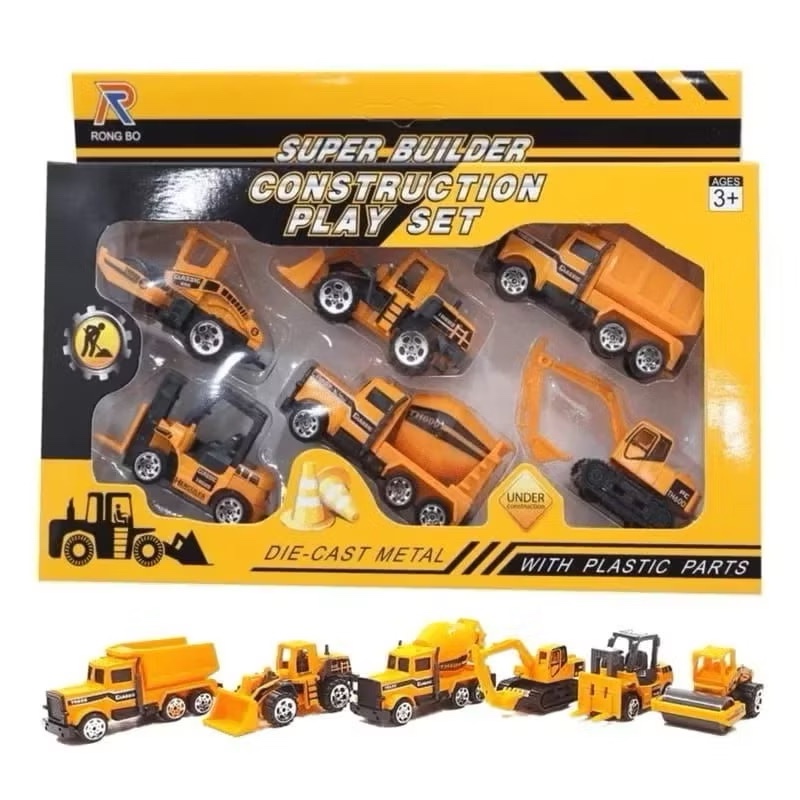 Jual WG-Mainan Anak Truk Mobil Alat Berat Konstruksi Set Isi 6 pcs Toys ...