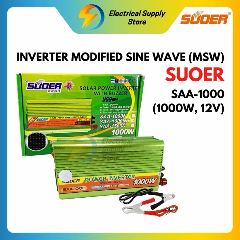 Jual POWER INVERTER 1000 watt PENGUBAH ARUS DARI DC KE AC | Shopee ...