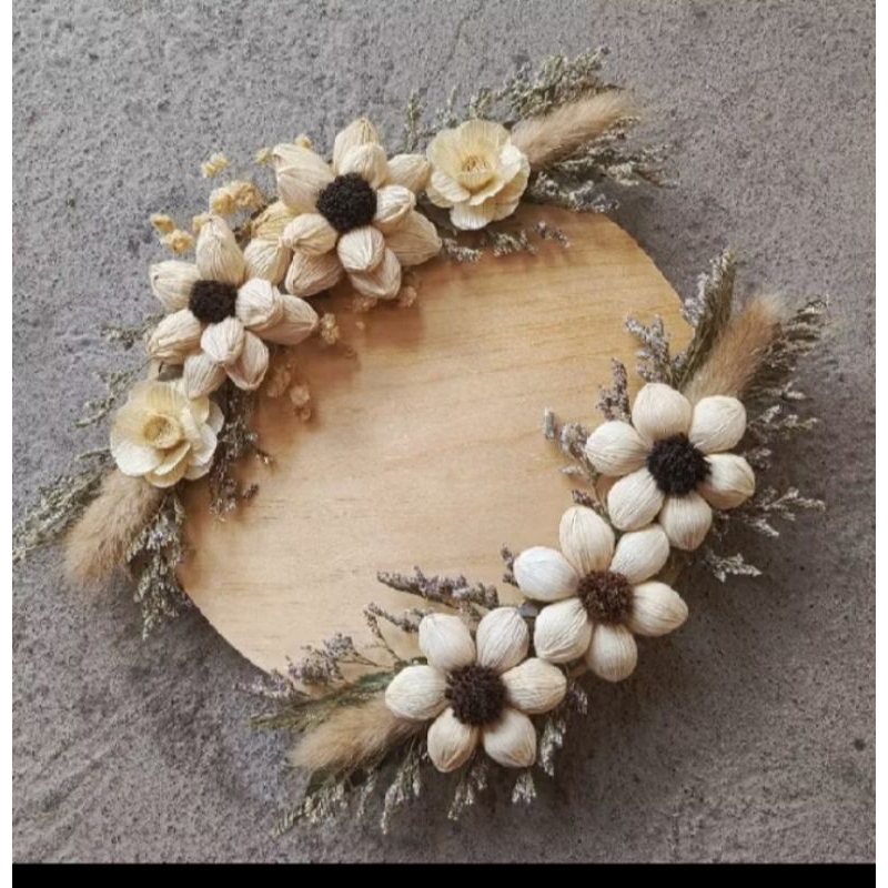 Jual Rangkaian bunga kering artificial | Dekorasi mahar | Shopee Indonesia