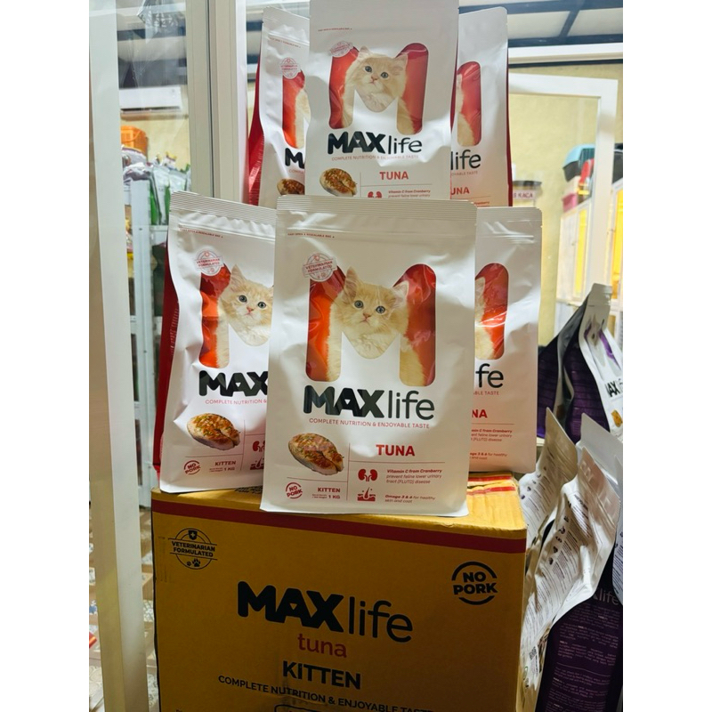Jual Maxlife kitten tuna dryfood kemasan 1kg Freshpack | Shopee Indonesia