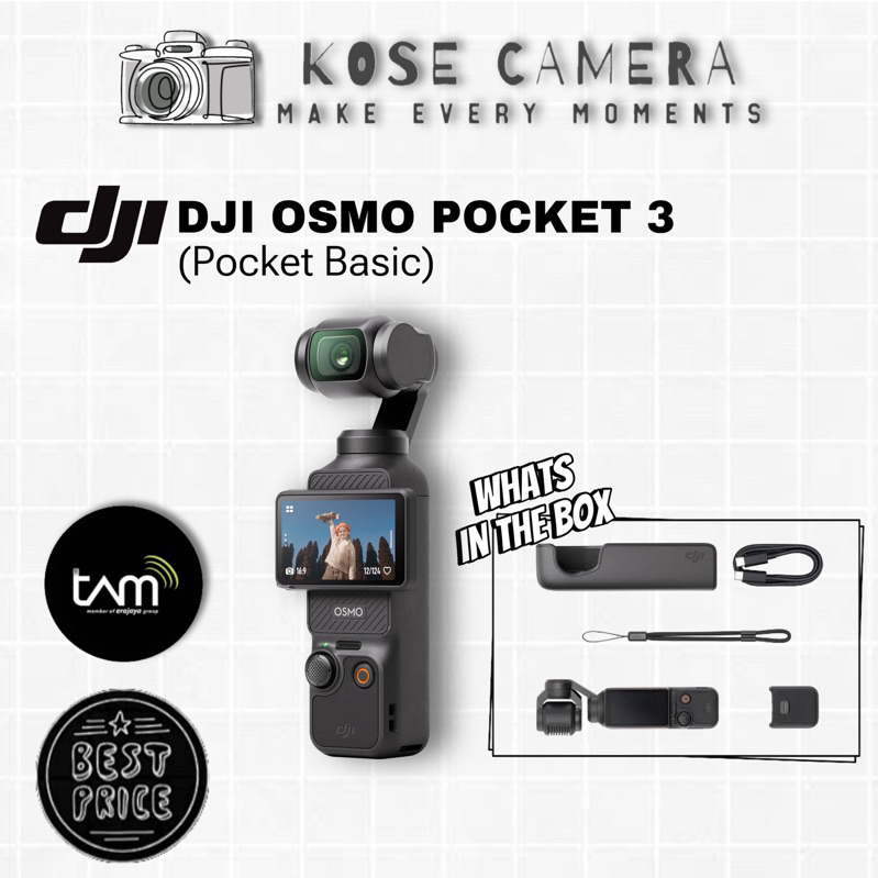 Jual DJI Osmo Pocket 3 Basic - DJI Camera Pocket Vlogging | Shopee Indonesia