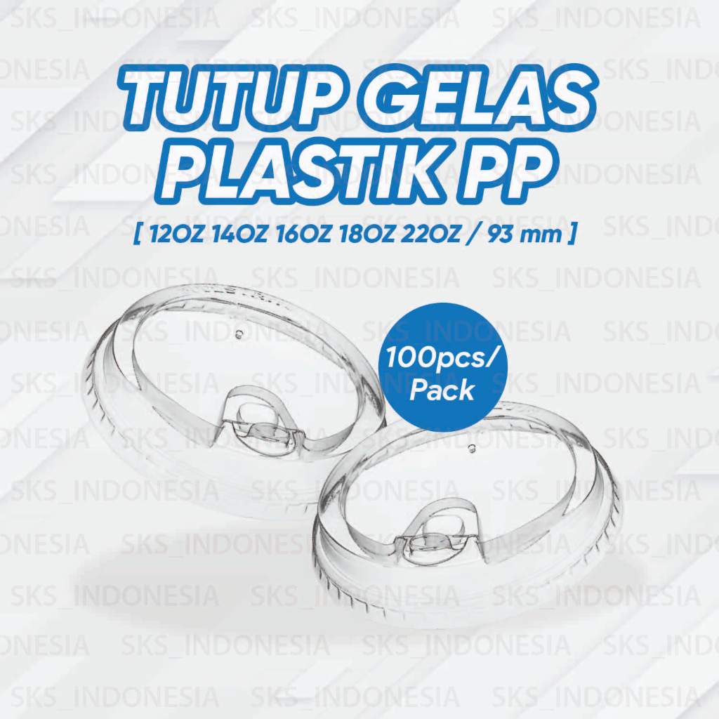 Jual TUTUP STRAWLES LID GELAS PP MEREK POLYPACK 93 mm BERAT 7 GRAM | Shopee Indonesia