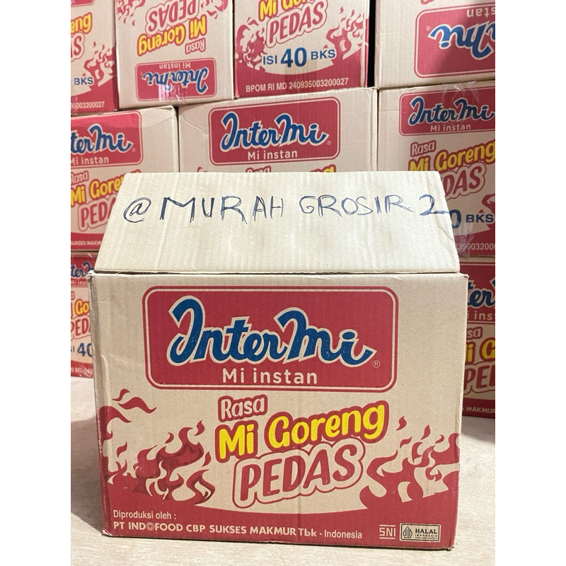 Jual [1 CARTON] INTERMIE PEDAS / INTERMIE GORENG / EKO MIE GORENG ...