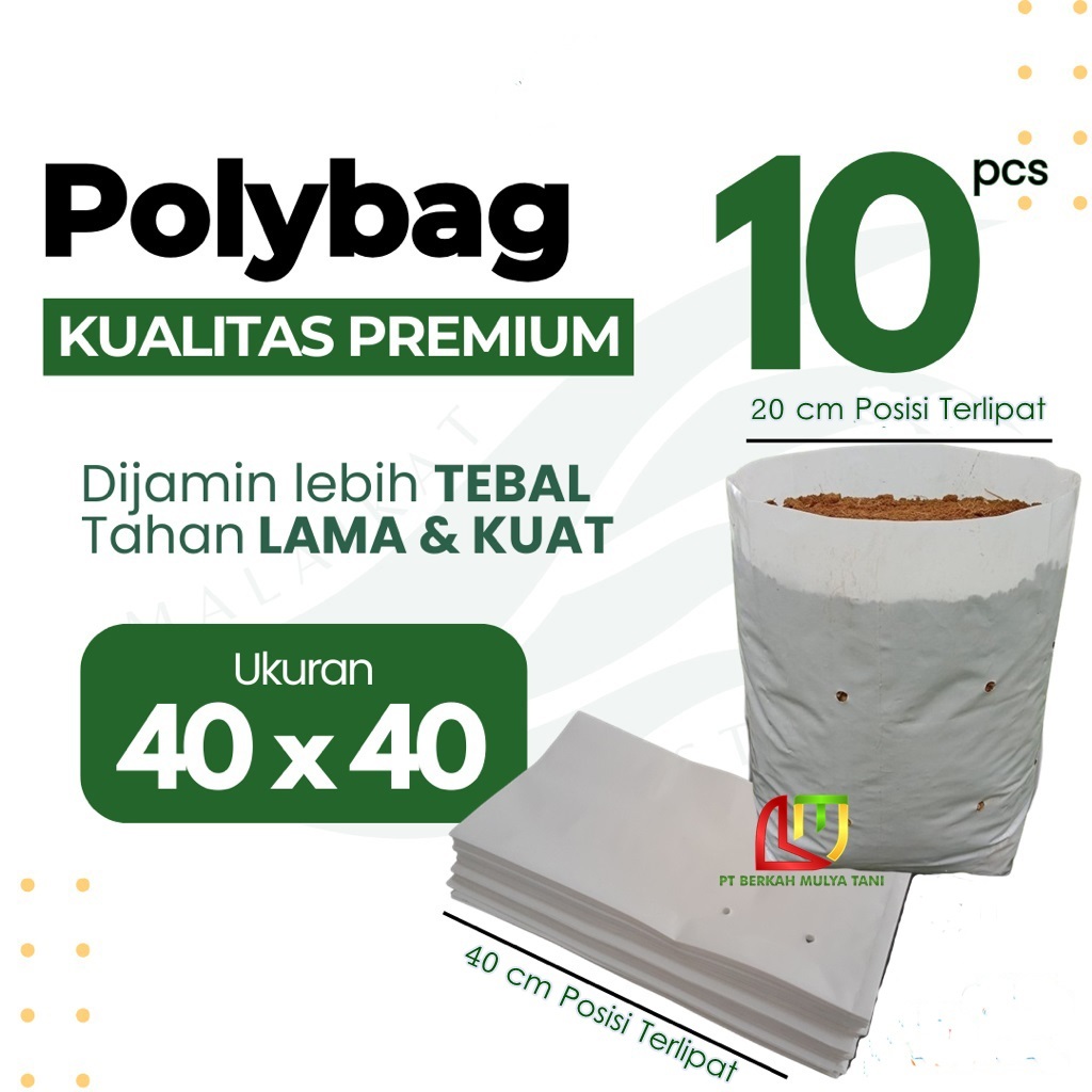 Jual Polybag Putih ukuran 40x40 | Polibeg Plastik Tanaman Hitam 40cm x ...
