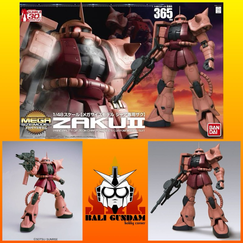 Jual MEGA SIZE 1/48 MS-06S CHAR AZNABLE ZAKU II COMMANDER TYPE Bali ...