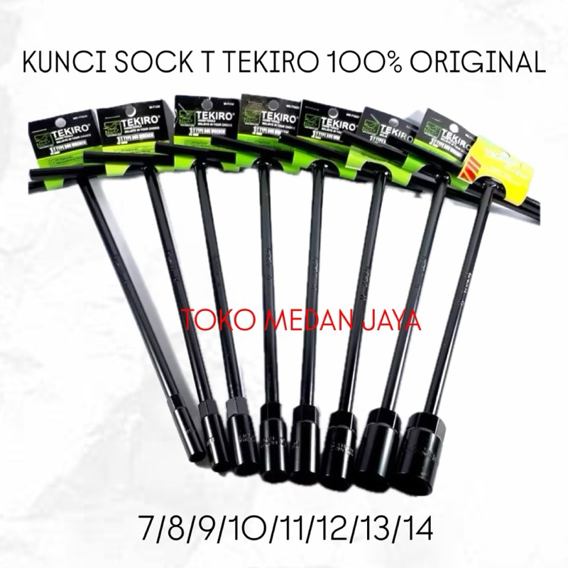 Jual KUNCI SOCK T TEKIRO 7/8/9/10/11/12/13/14 MM KUNCI T 100% ORIGINAL | Shopee Indonesia