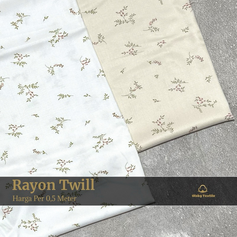 Jual Kain Rayon Twill Motif TTL 02 | Shopee Indonesia