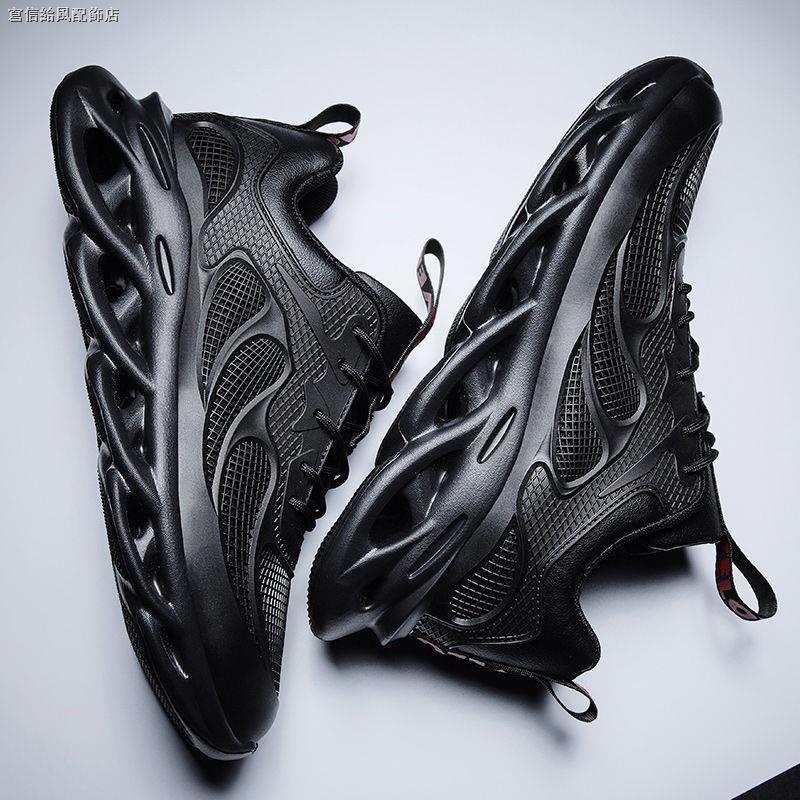 Jual Sepatu Sneakers Pria Keren Casual Sport Olahraga Lari Running Korea Hitam Premium Terbaru ...