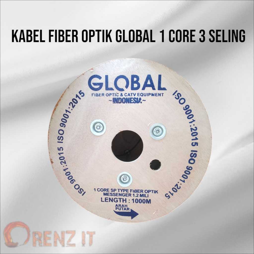 Jual Kabel Fiber optik GLOBAL 1,2mm Special Type 1core 3 seling | Shopee Indonesia
