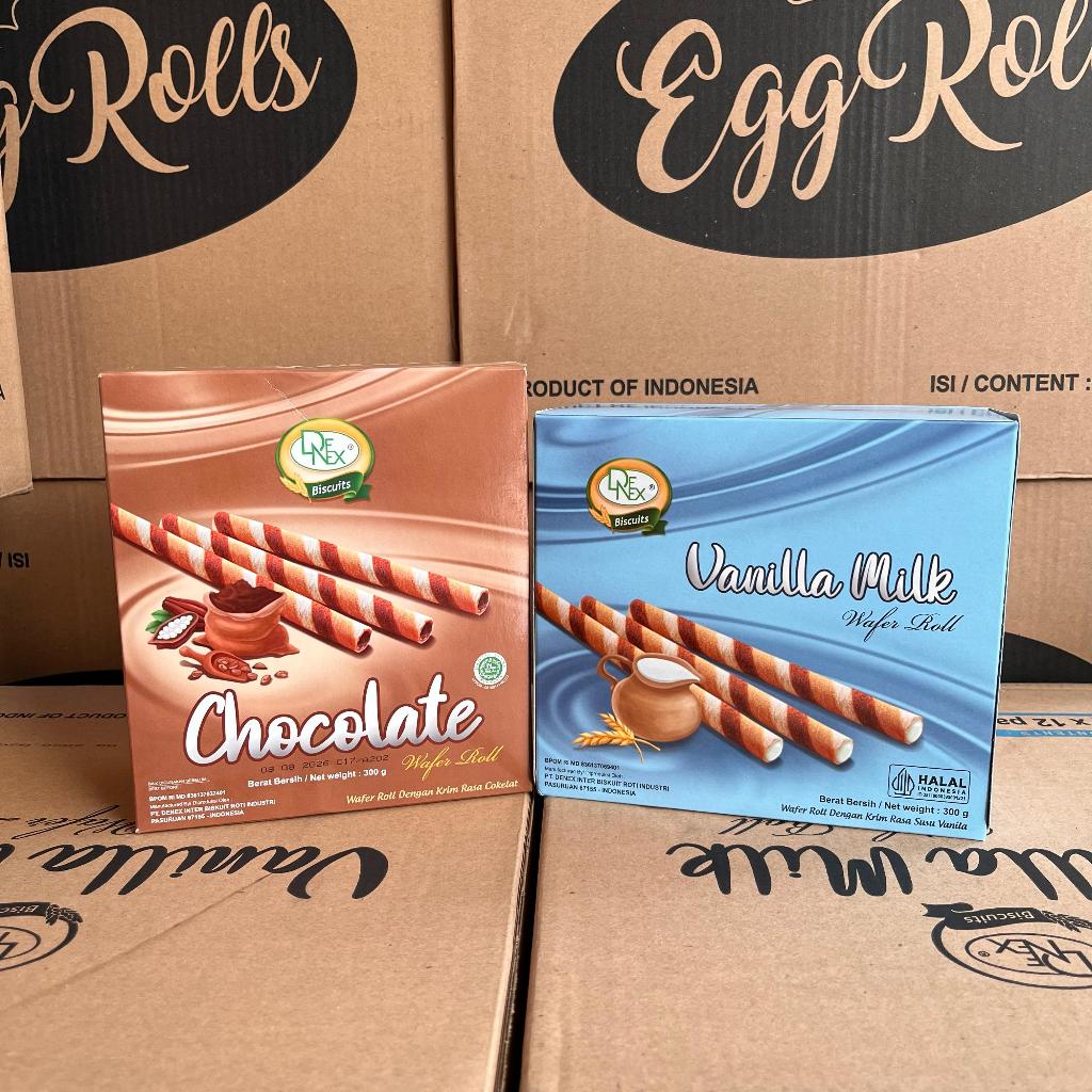 Jual DENEX wafer roll 320 gram 1 dus isi 12 box | Shopee Indonesia