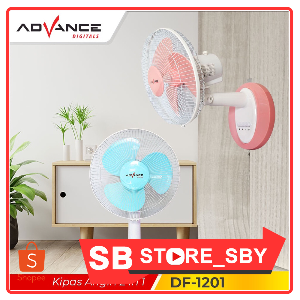 Jual ADVANCE Kipas Angin DF-1201 2 in 1 Kipas Meja Kipas Dinding ...