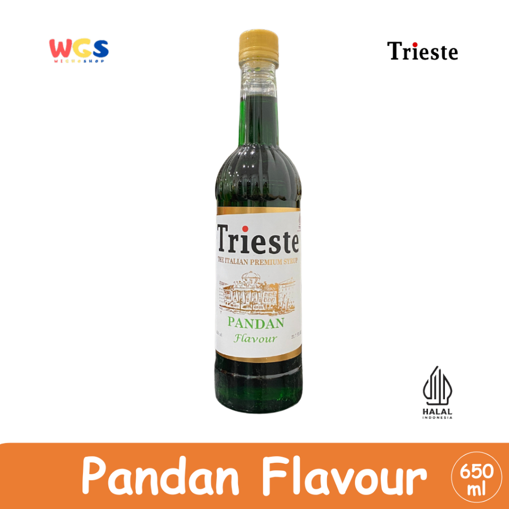 Jual Trieste Pandan Flavour Premium Syrup 650ml – Sirup Pandan untuk ...
