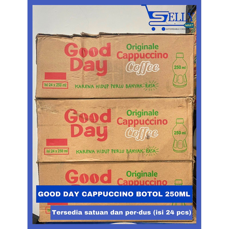 Jual GOOD DAY CAPPUCCINO BOTOL 250ML ISI 24 PCS (SATUAN DAN DUS ...