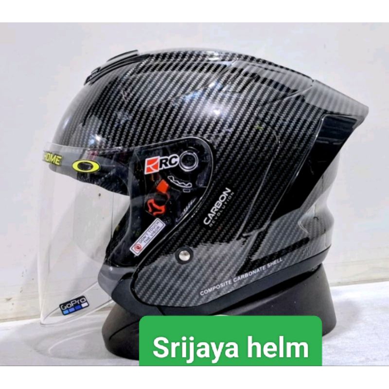 Jual HELM JS ARMOR CARBON VISOR FLAT SMOKE/BENING PULL WARNA | Shopee ...