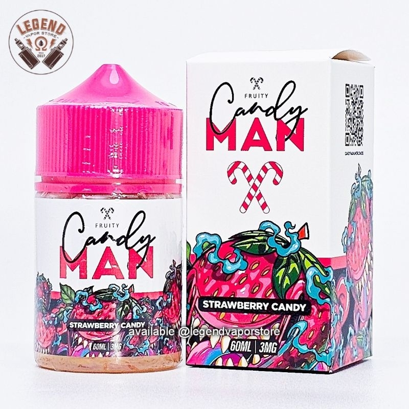 Jual FREEBASE - LIQUID CANDY MAN Strawberry Candy 60ML AUTHENTIC ...