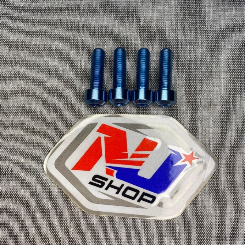 Jual Baut klem stang ice blue isi 4 (standar pcx scopy nmax fino ...