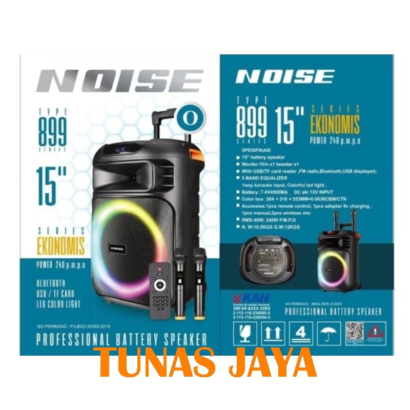 Jual Speaker Portable Noise 15 inch NOISE 899 O / 899O Bluetooth ...