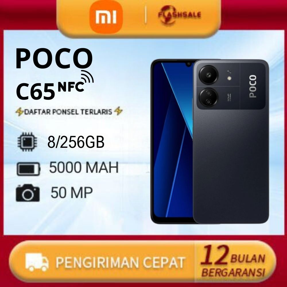 Jual Redmi Xiaomi POCO C65 (6/128GB) (8/256GB)( ️MALL ️) Suppot NFC | Helio G85 | 90Hz refresh ...