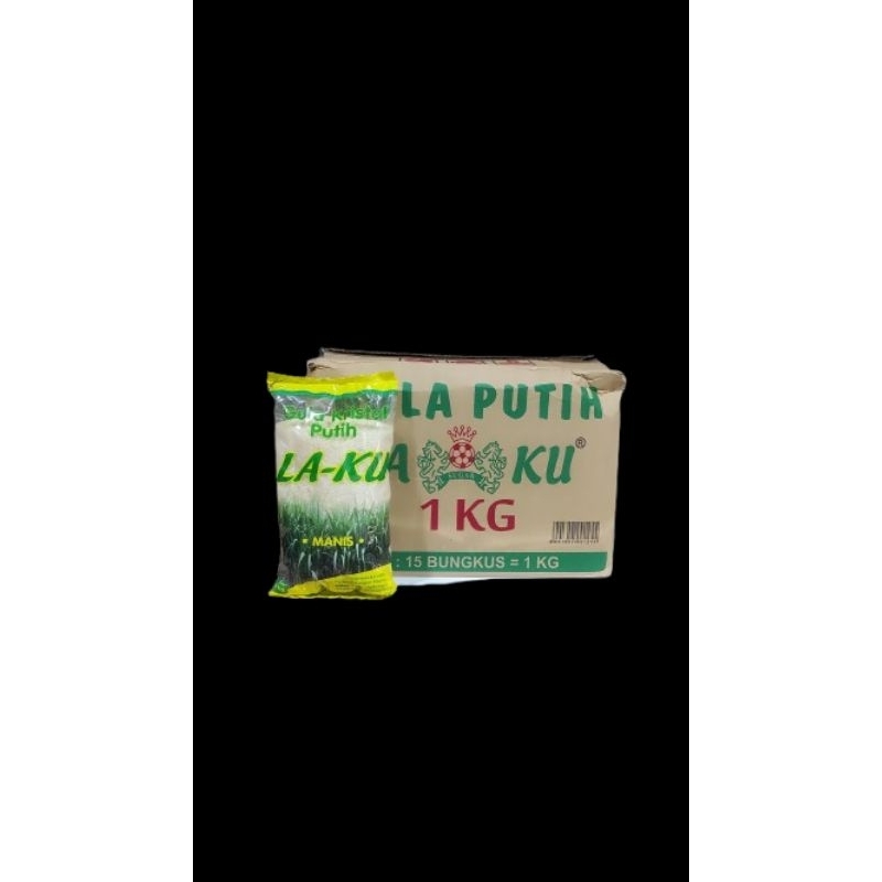 Jual 1 Dus Gula Kemasan 1kg Laku La-Ku isi 15 pcs | Shopee Indonesia