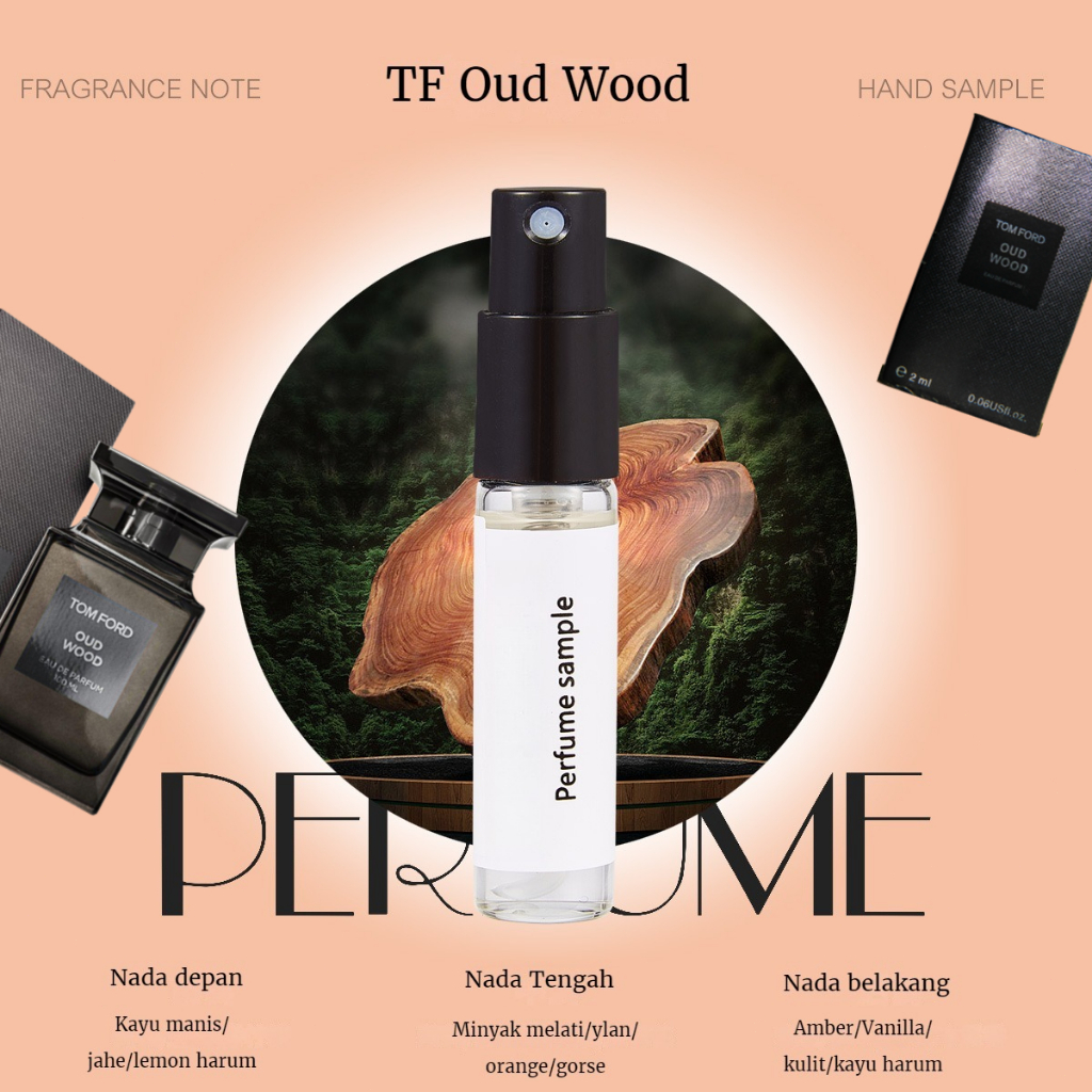 Jual 2ml vial parfum - Tom Ford Oud Wood/TF White Suede/TF Lost Cherry ...