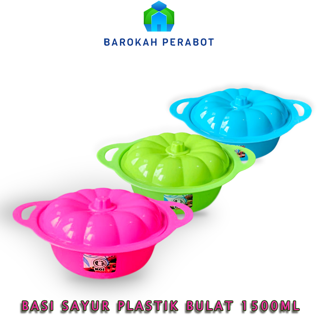 Jual Basi Prasaman Bulat Tempat Sayur Bulat bahan Plastik Basi Sayur ...