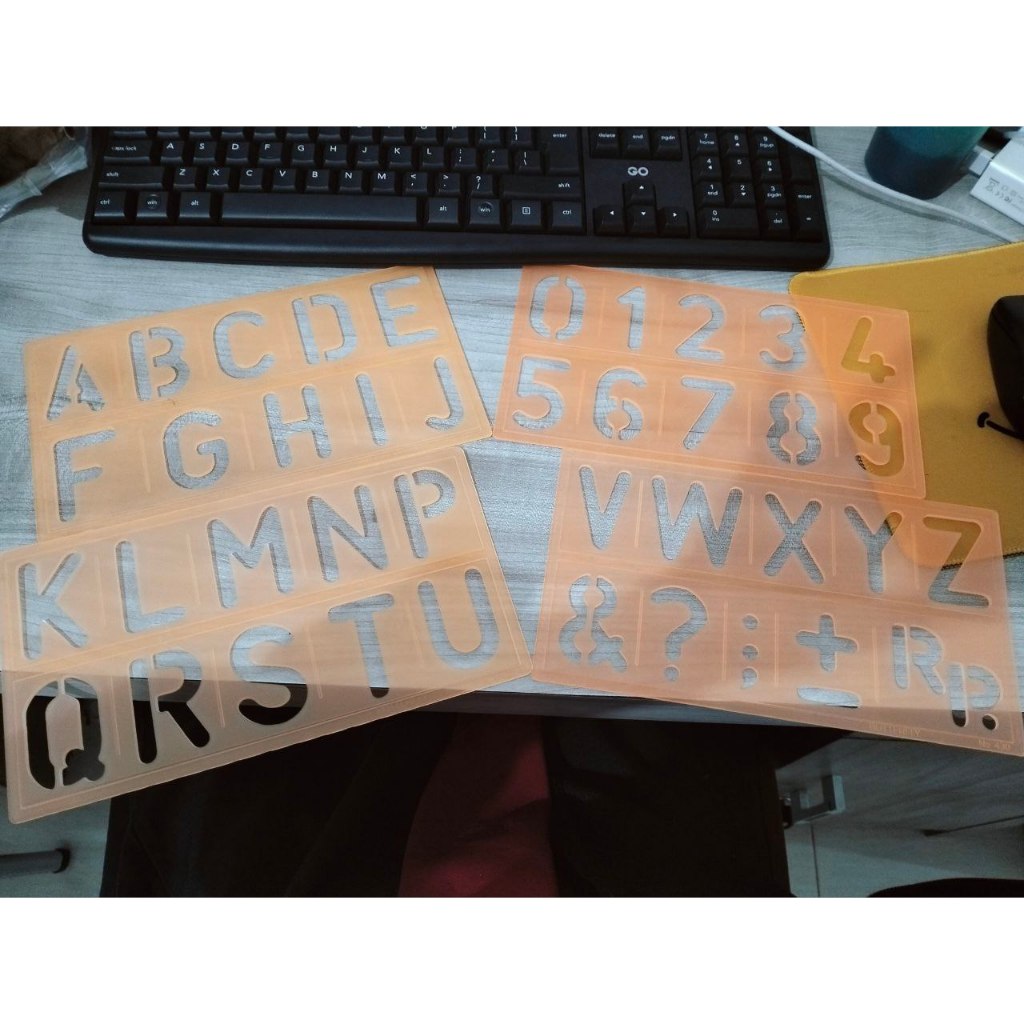 Jual {SET} BUTTERFLY Penggaris SABLON BT 430 / Alat tulis / Cetakan ...