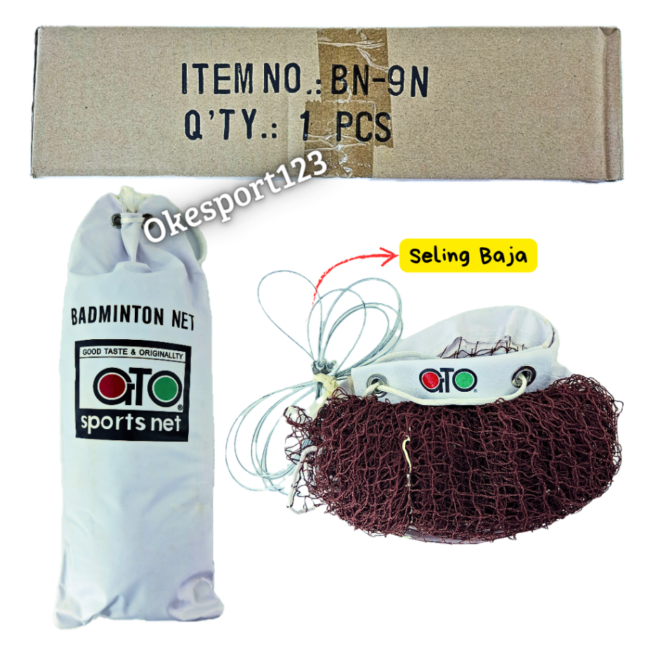 Jual NET BADMINTON GTO IMP BN9N – Ukuran Standar, Kokoh & Awet | Shopee ...