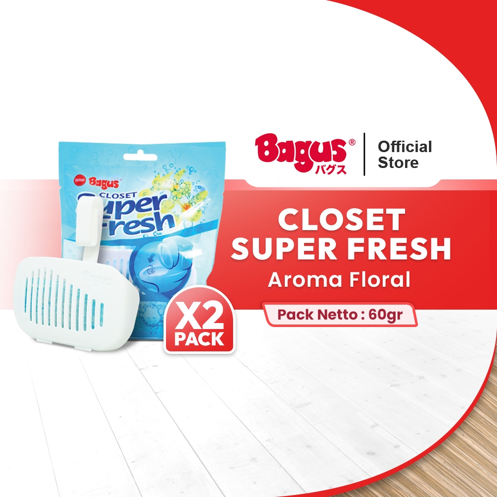 Jual [Twin Pack] Bagus Closet Superfresh Pengharum Toilet - Floral ...