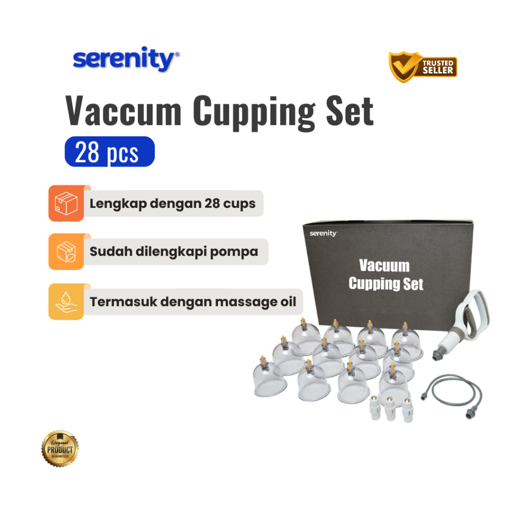 Jual Serenity Alat Bekam 28 Cup | Kop Angin Bekam Terbaik | Alat Kop ...