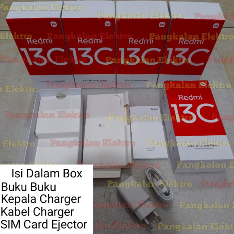 Jual DUS BOX HP XIAOMI REDMI 13C ISI DALAM BOX BUKU BUKU KEPALA CHARGER ...