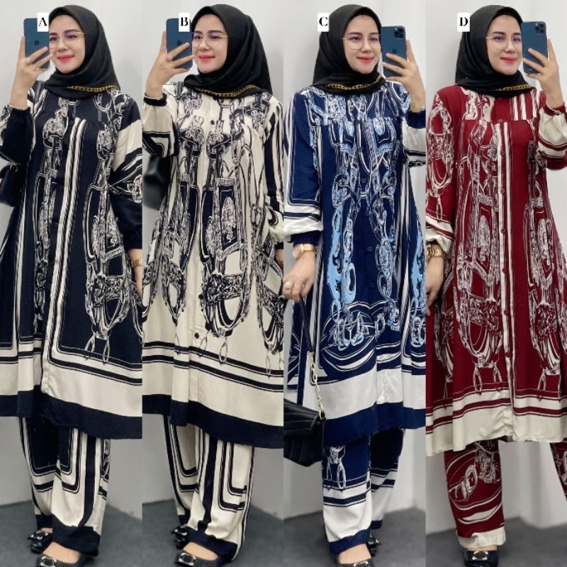 Jual Set Long Tunik Lux Rayon Series by JR Jamilah Raufa | Shopee Indonesia