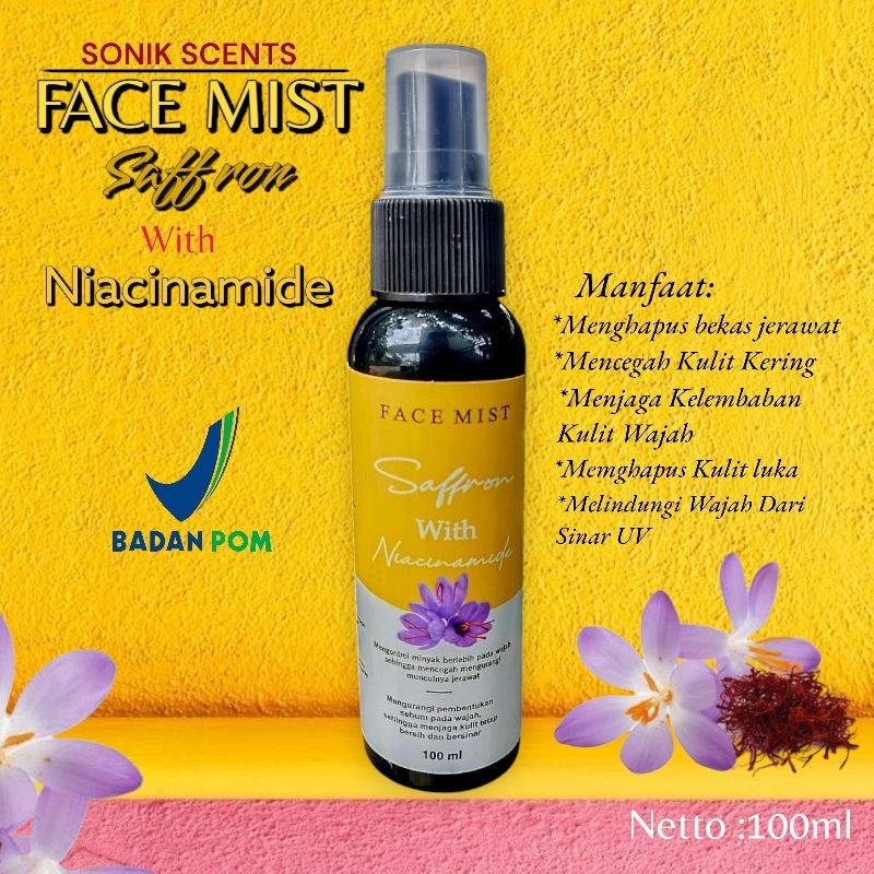 Jual Face Mist Saffron With Niacinamide 100ml Bpom Perlindungan Kulit ...