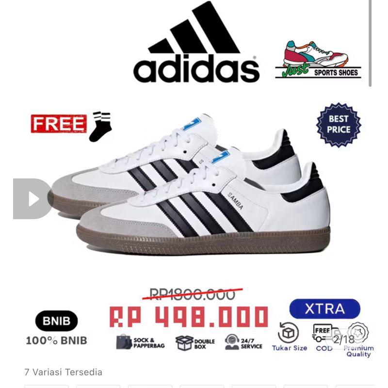Jual HARGA SEPATU SAMBA AMBYAR | Shopee Indonesia