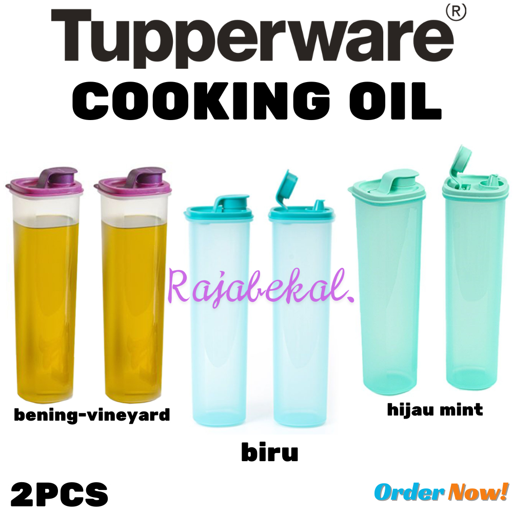Jual PROMO Tupperware Cooking Oil 2pcs Tempat Minyak 2pcs Liquid ...