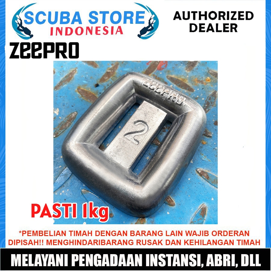 Jual Timah Pemberat 1kg (1000 Gram) / Timah Pemberat Zeepro Scuba ...