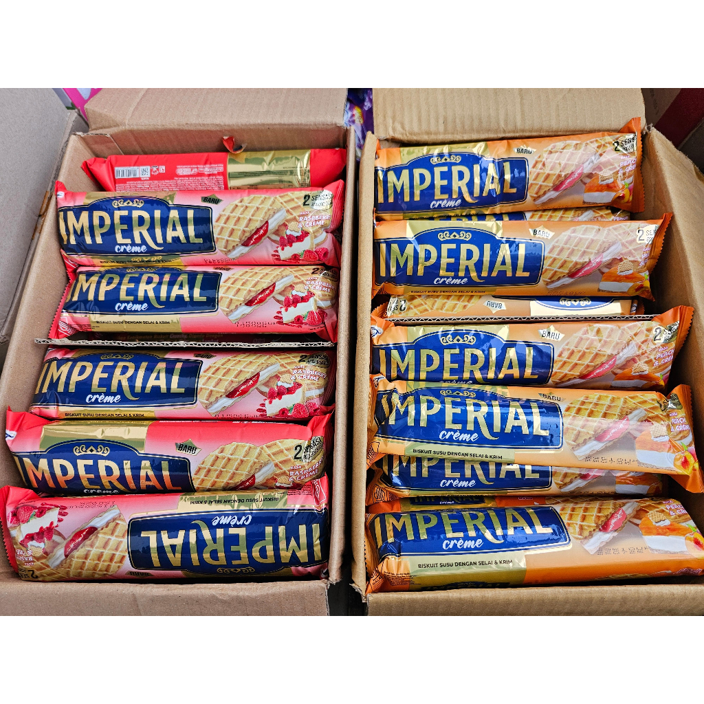 Jual BISKUIT IMPERIAL CREME 1 KARTON ISI 24 PCS | Shopee Indonesia