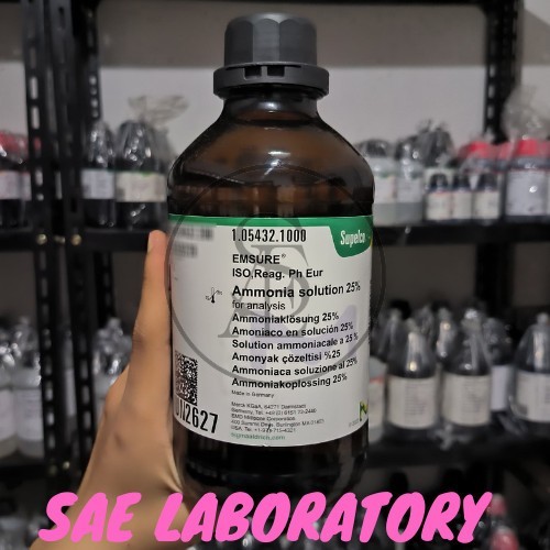 Jual AMMONIA SOLUTION / LARUTAN AMONIA / NH4OH MERCK 1.05432.1000 MERCK 105432 1L | Shopee Indonesia