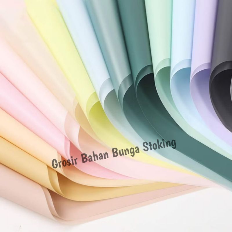 Jual FREE PACKING Flower Wrapping Paper Cellophane Paper Transparent ...