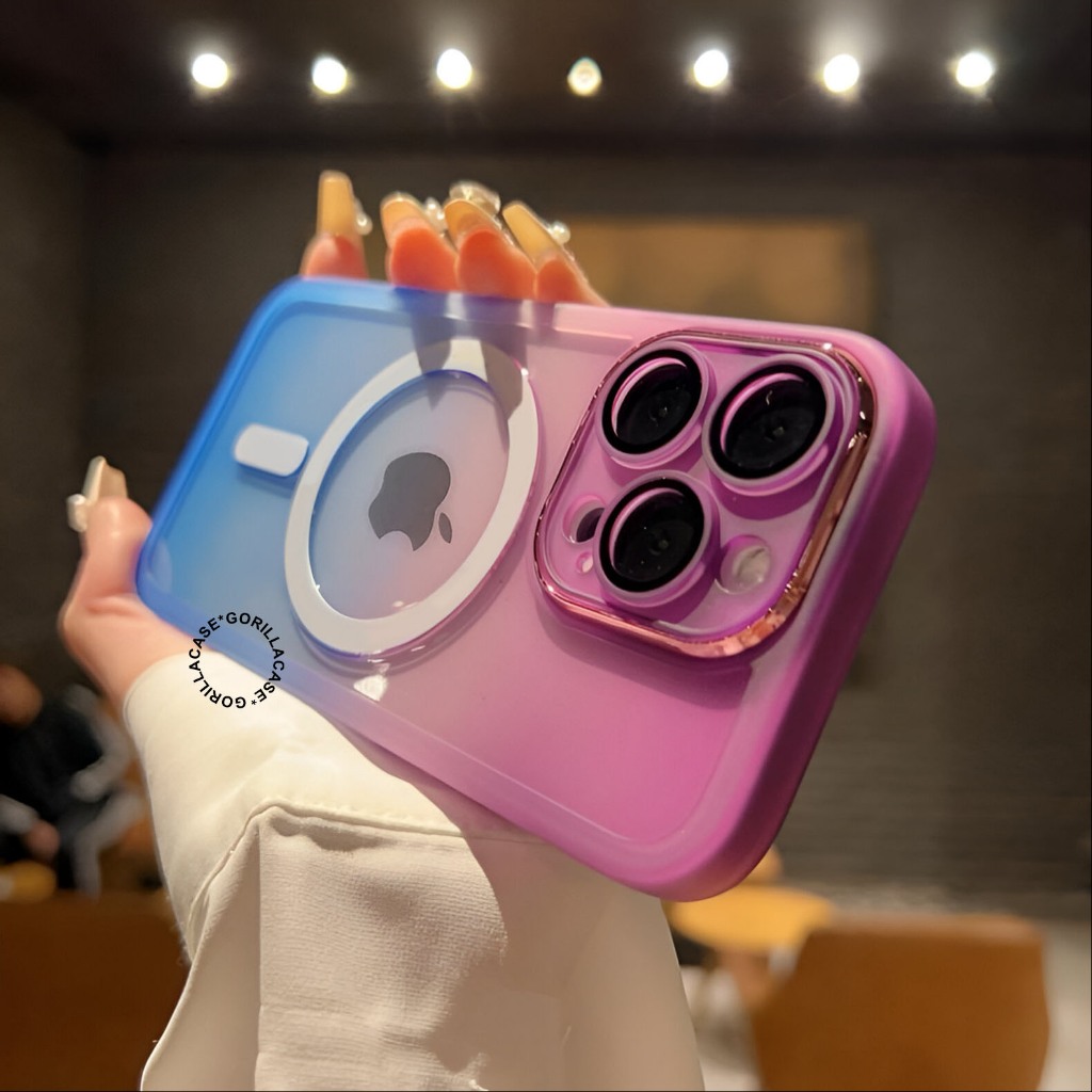 Jual Gradient Magsafe Case - Softcase Fullcover For iPhone X XR 11 ...