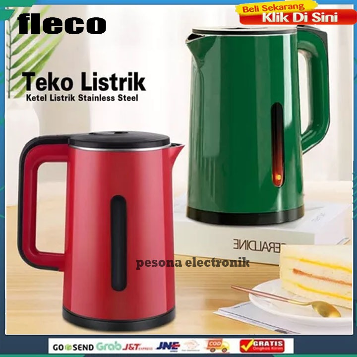 Jual EKO LISTRIK FLECO F-725 2,3 LITER/TEKO PEMANAS AIR Stainless Steel ...